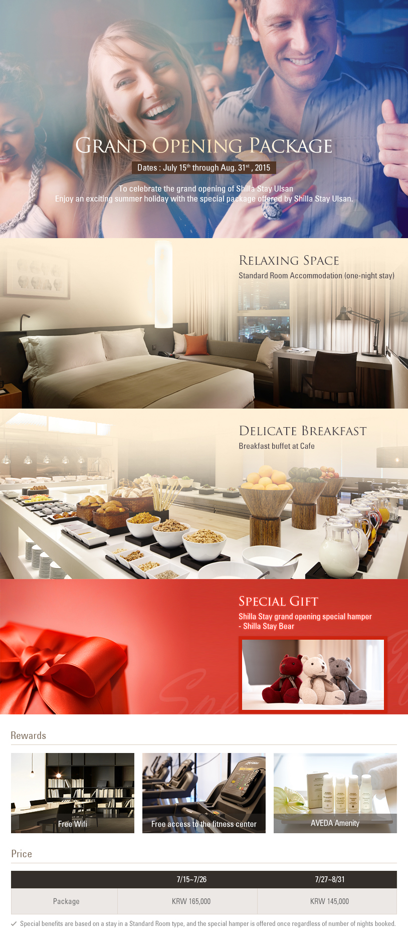 Grand Opening Package | Offers | Event | The Shilla Jeju